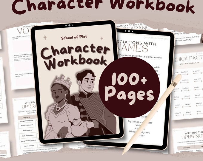 Character Workbook: Novel Writing Templates, Character Profiles ...