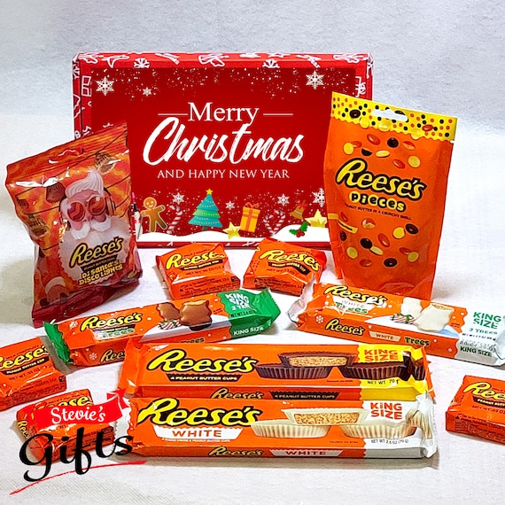 Merry Christmas Reeses Festive Chocolate Collection Gift Box - Etsy