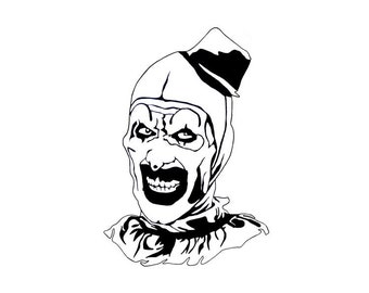Terrifier art the clown svg - Etsy 日本