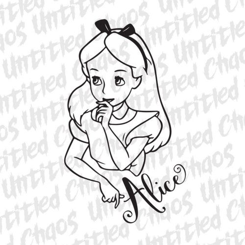 Alice in Wonderland Inspired Vinyl Decal - Etsy