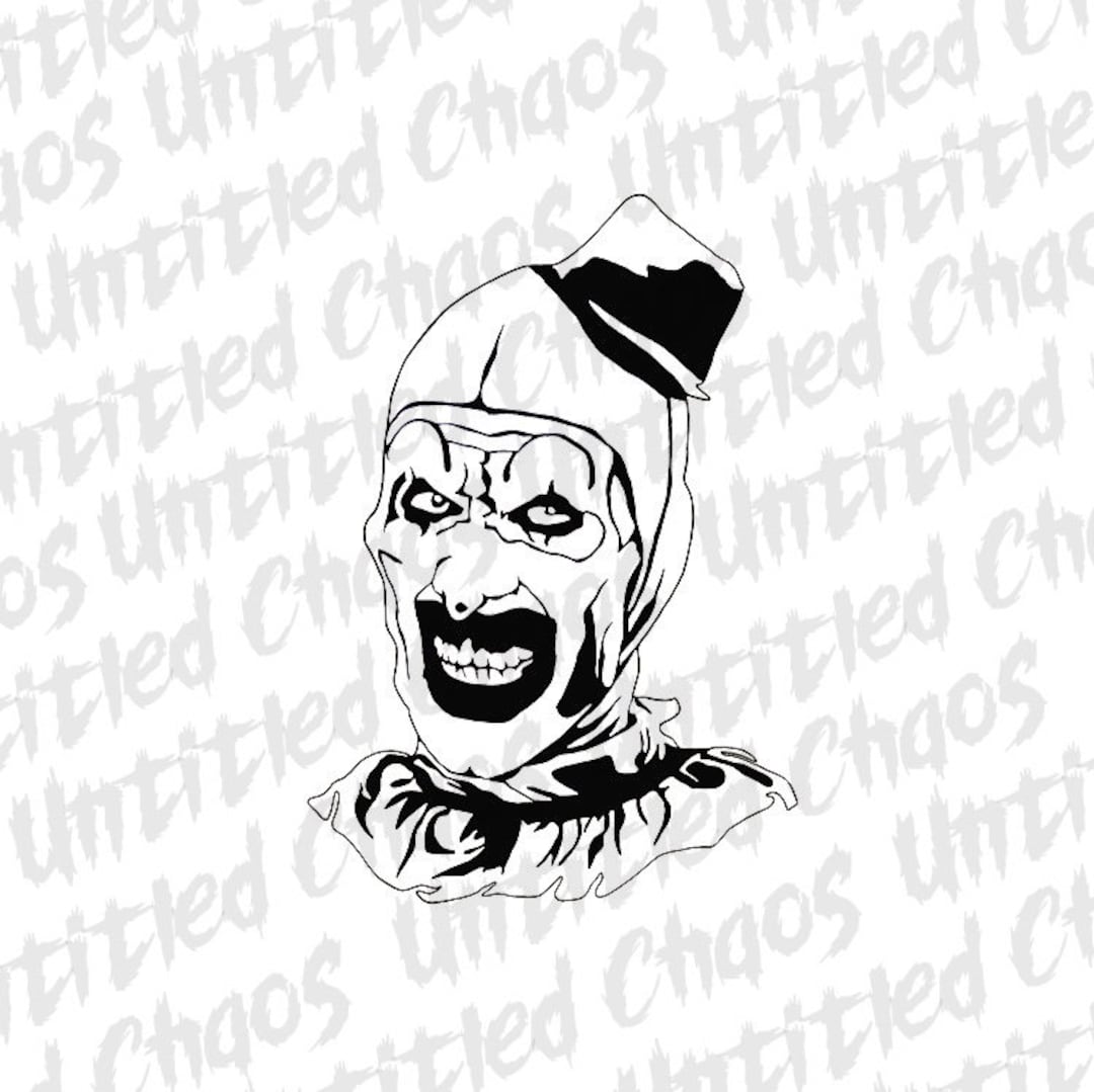 Art the Clown Terrifier Vinyl Decal Car Decal Laptop - Etsy UK