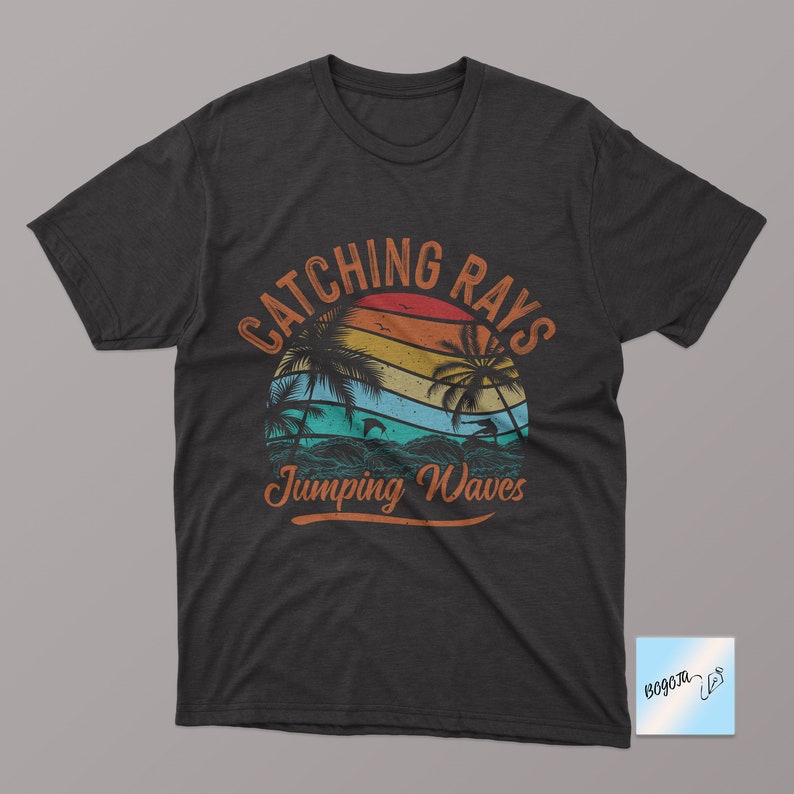 Catching Rays and Jumping Waves PNG, Summer Quote, Summer Sayings PNG, Summer PNG, Cut File ...