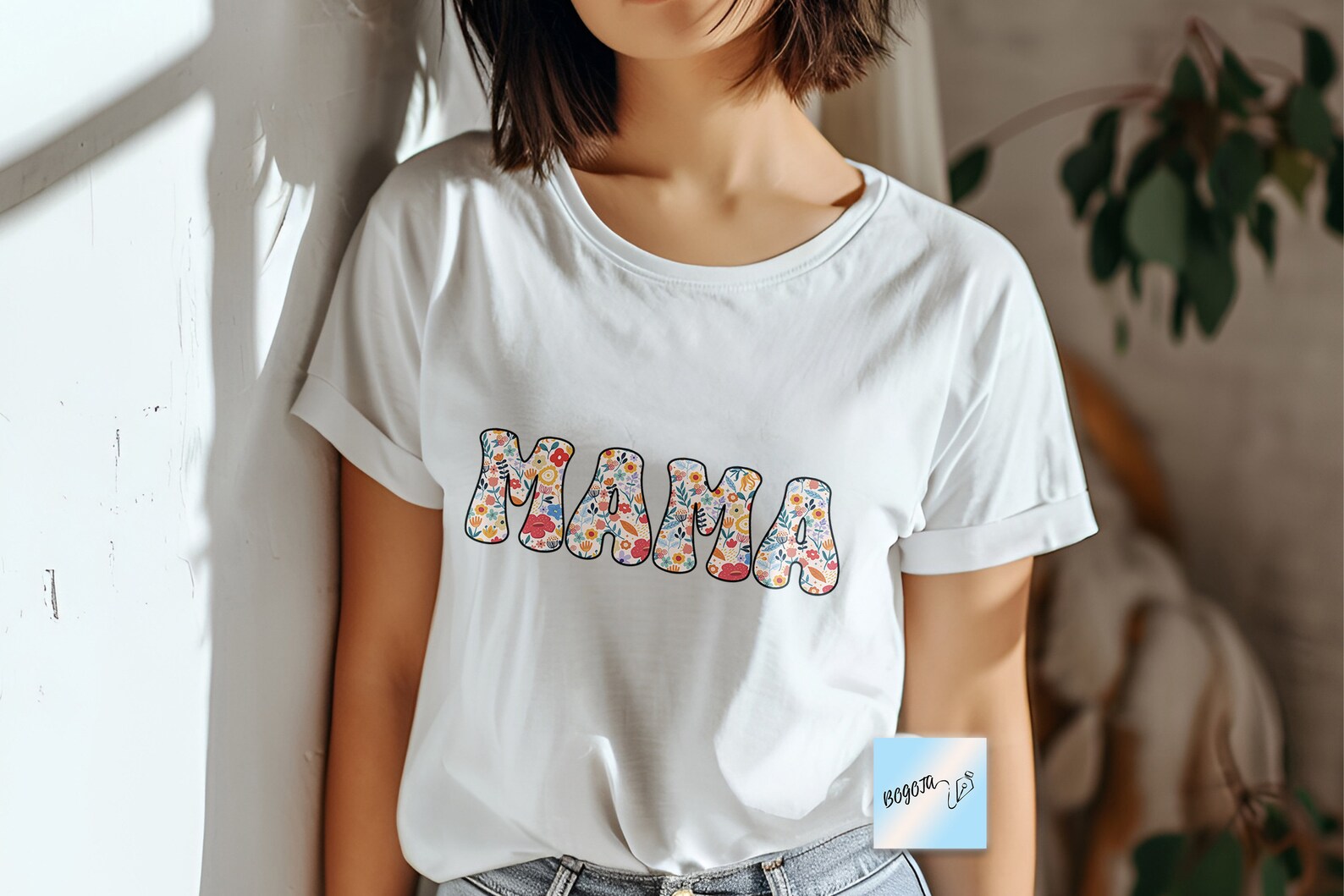 Floral Mama Png, Mama Flower Glitter Png, Mama Flower With Kids Names ...