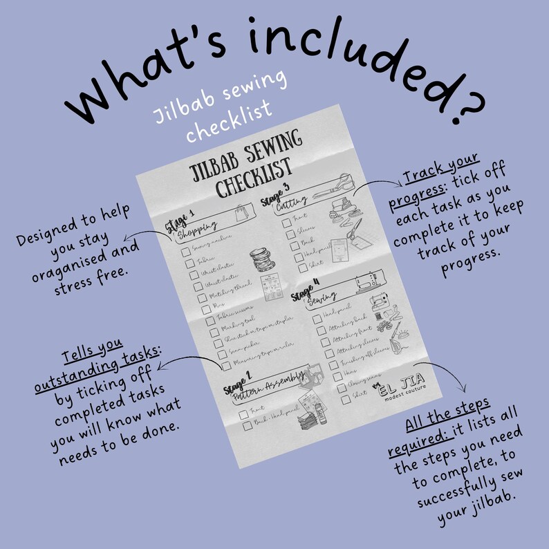 Tall- Jilbab Sewing Pattern With Complete Sewing Guide, Heights: 5'8 ...