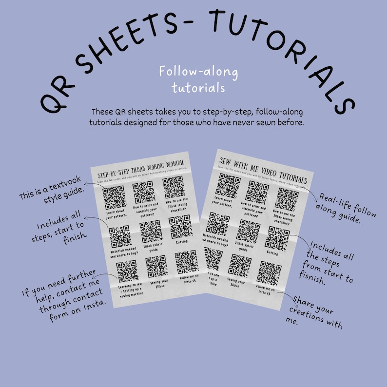 Tall- Jilbab Sewing Pattern With Complete Sewing Guide, Heights: 5'8 ...