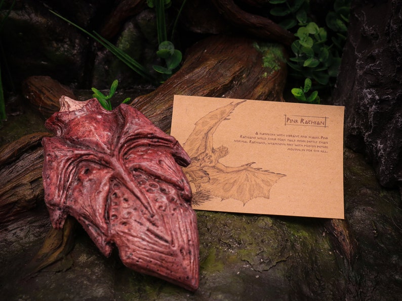 MONSTER HUNTER Pink Rathian Inspired Scale Replica With Wooden Box | MH ...