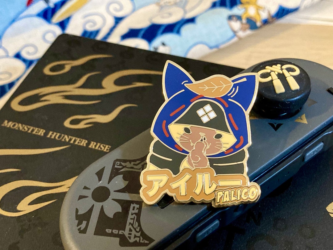 MONSTER HUNTER Rise Palico Inspired Hard Enamel Pin | MHR Cat Buddy ...