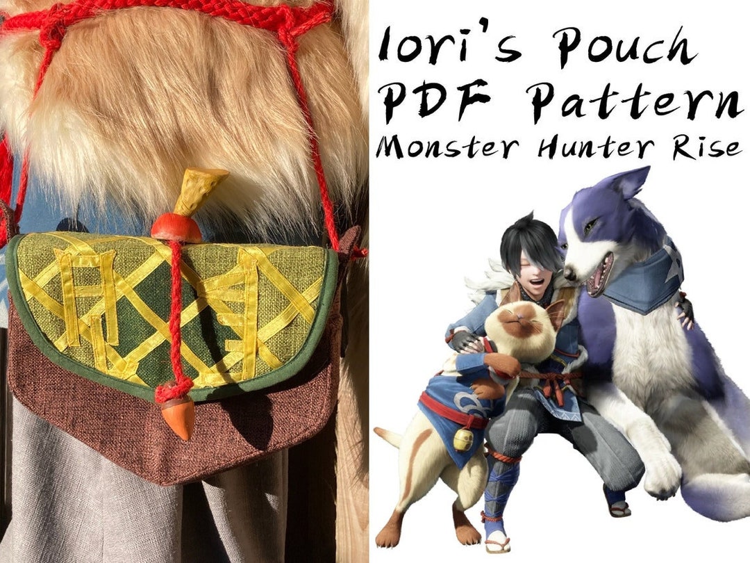 MHR Iori Pouch PDF Pattern | Monster Hunter Rise DIY Buddy Handler Npc ...