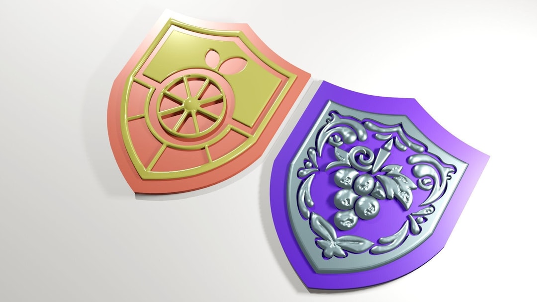Scarlet & Violet Badge STL File for 3D Print Inspired by Pokemon | Team ...