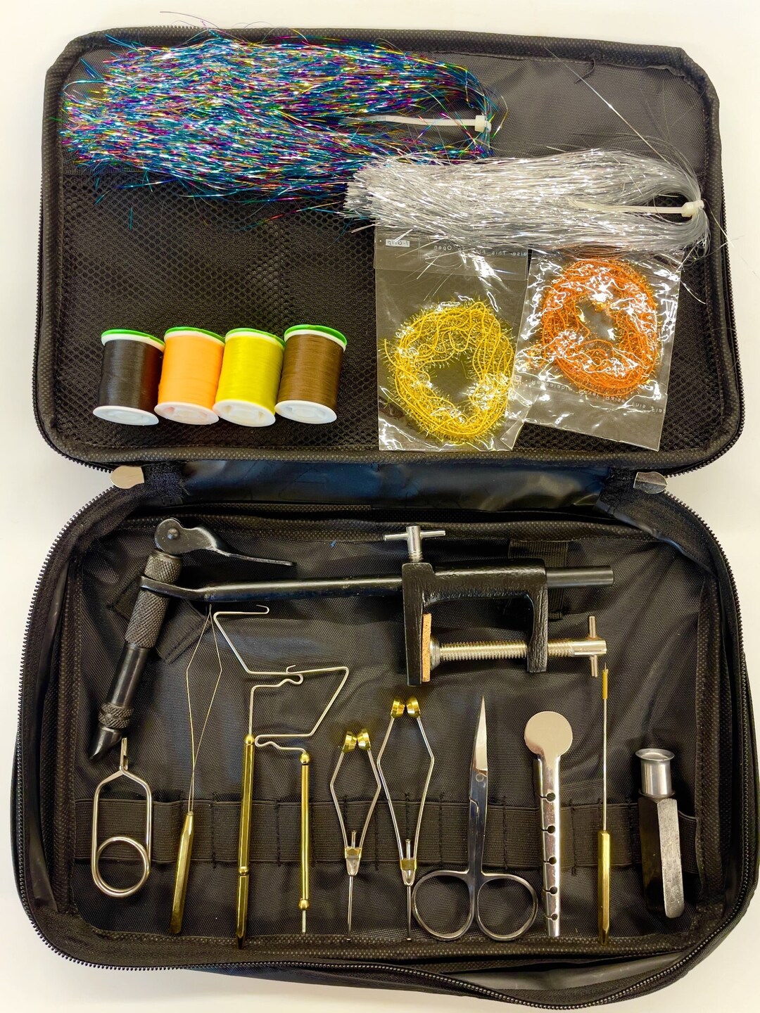 Beginner Fly Tying Kit,vise,tinsel,threads,tools - Etsy