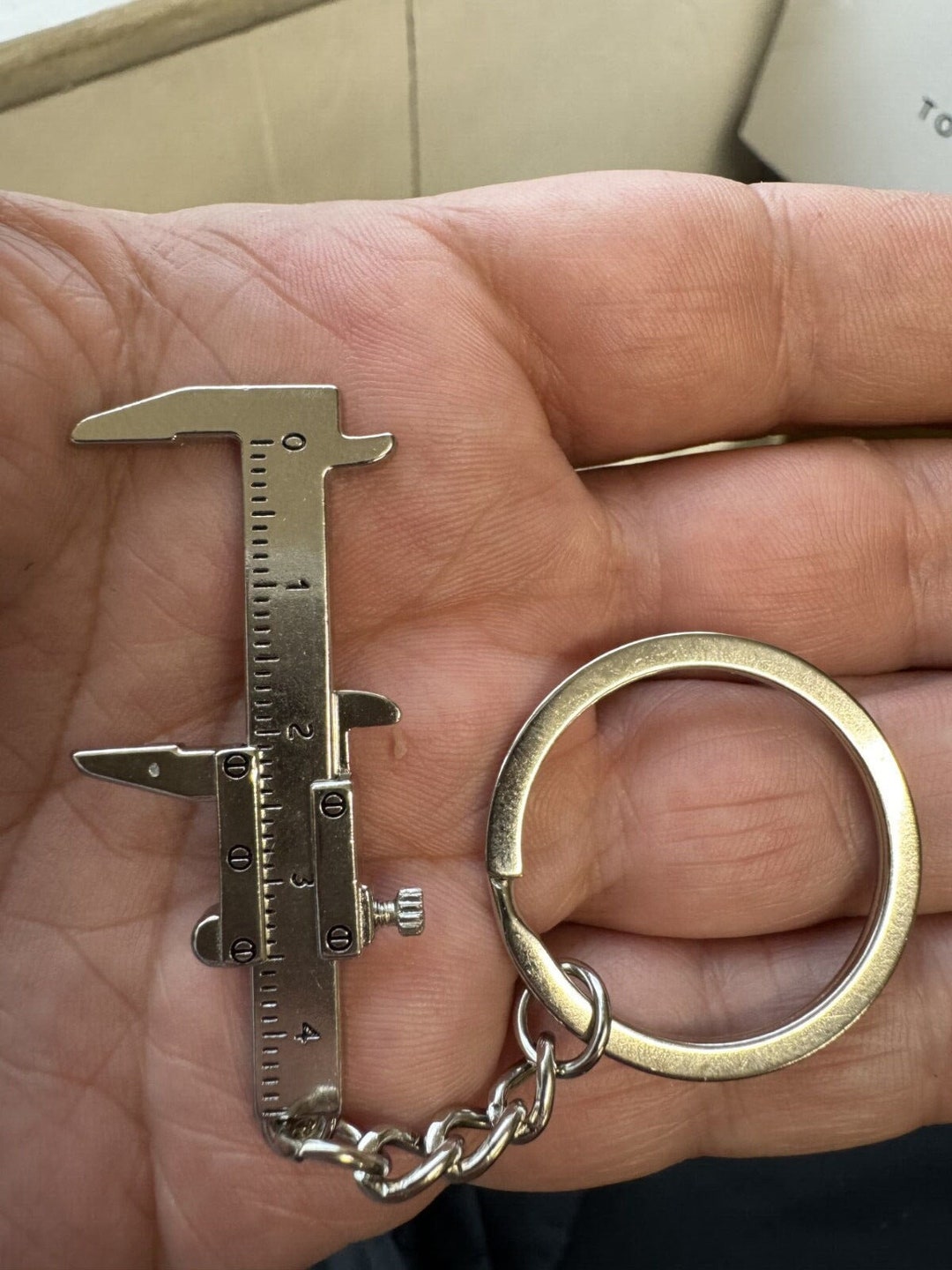 Caliper Key Ring,vernier Key Chain,micrometer Measure Tool Key Chain - Etsy