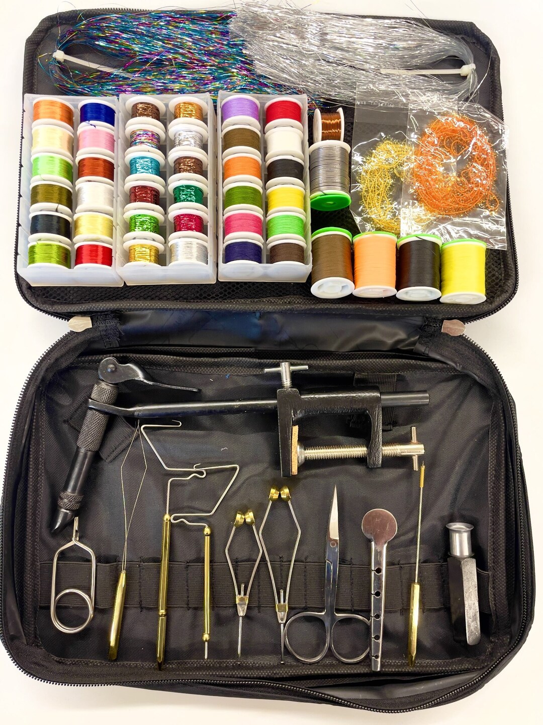 Advanced Fly Tying Kit,vise,tinsel,threads,tools - Etsy