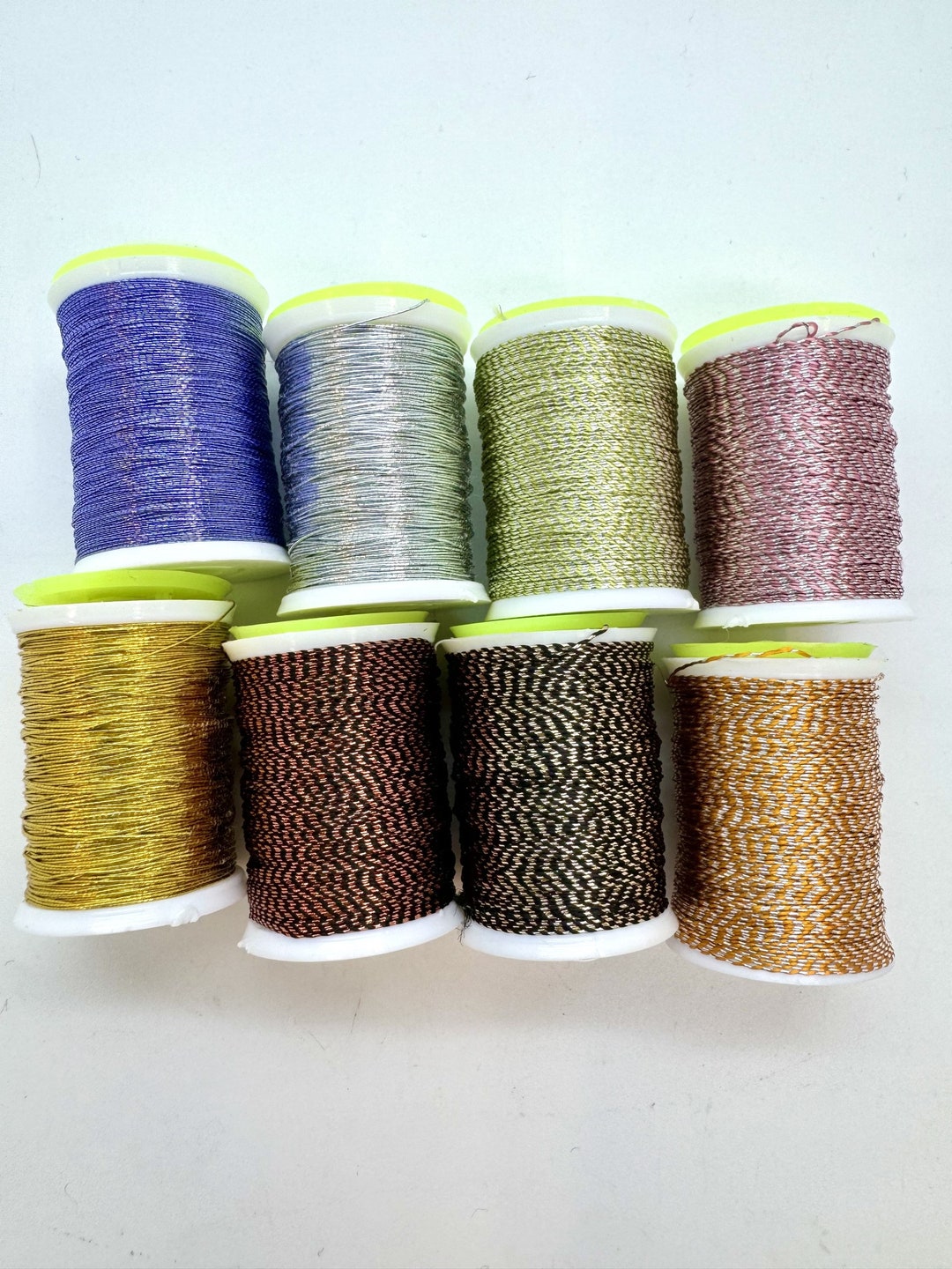 Fly Tying Large Spool Oval Tinsel, 8 Colours,fly Dressing,buy 3 GET 3 ...