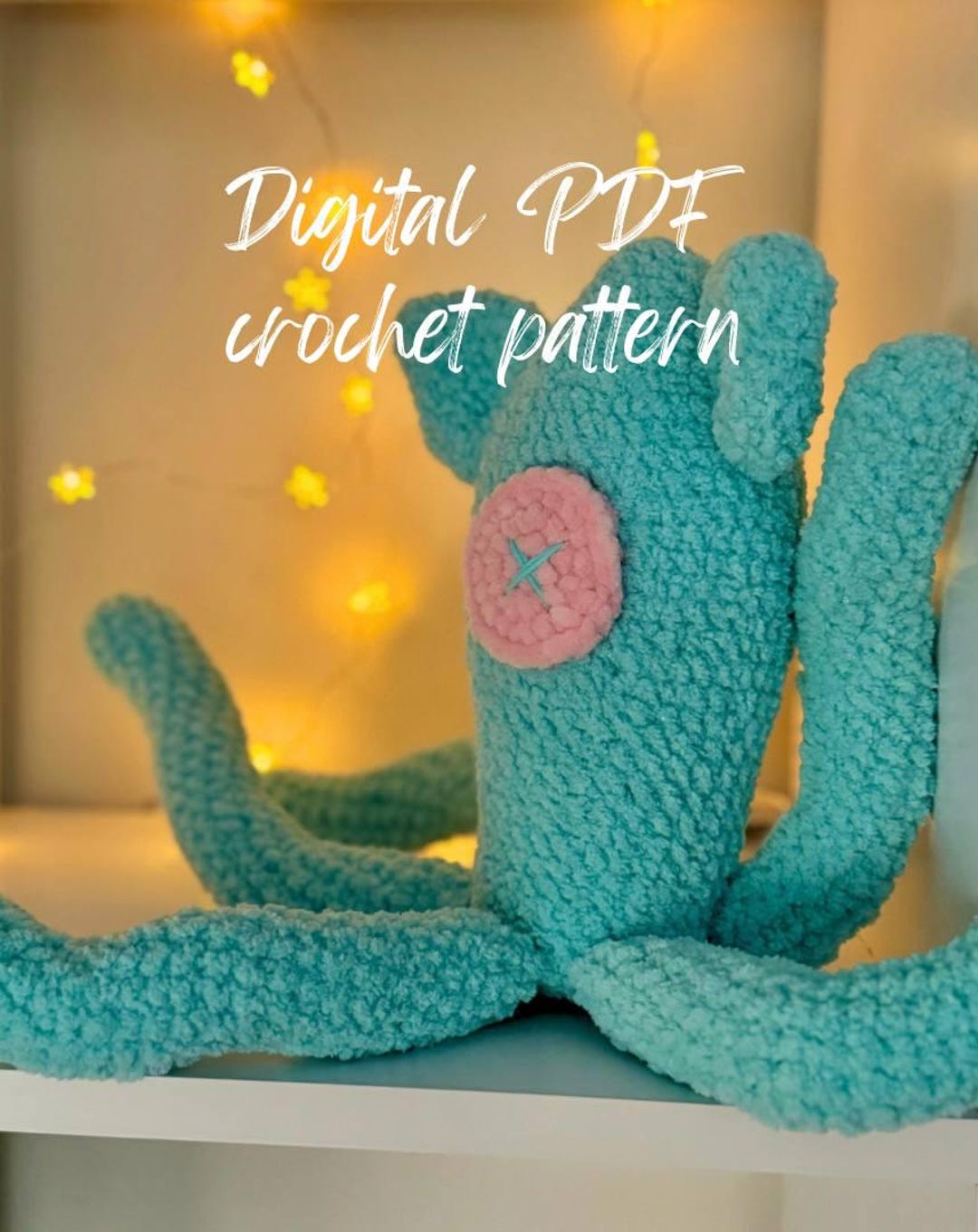 Crochet Pattern Squid Plush From Coraline | Crochet Low-sew Amigurumi ...