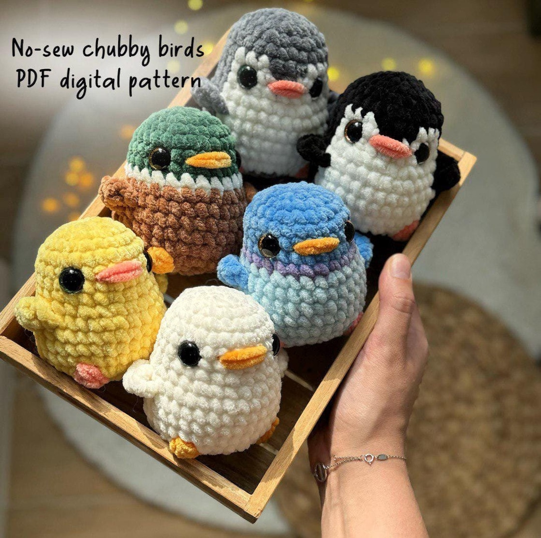 Chubby Birds NO-SEW 5 in 1 Crochet Pattern Amigurumi Plushie Bird ...