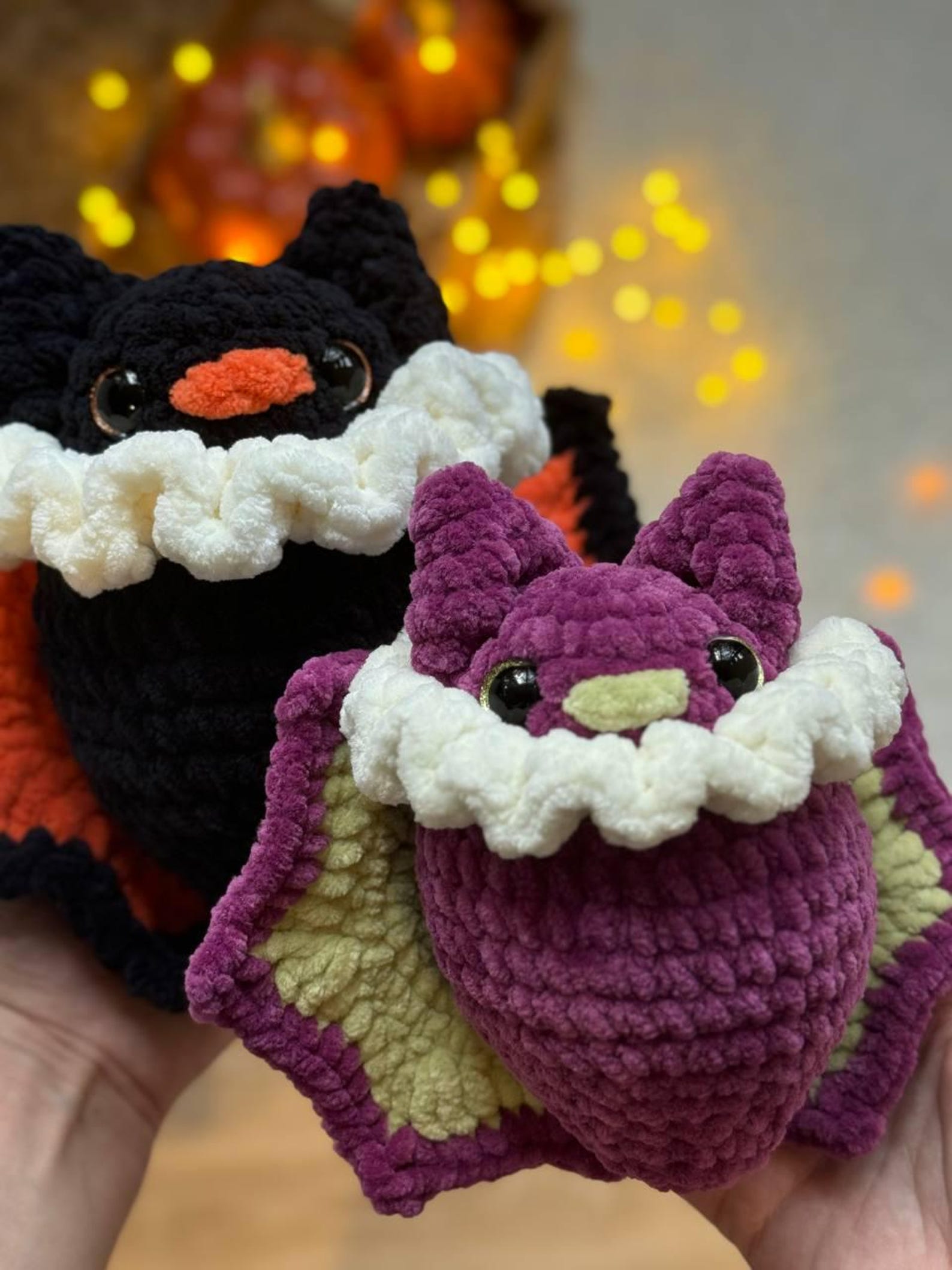 Dracula Bat Low-sew Crochet Pattern Halloween PDF English | Crochet ...