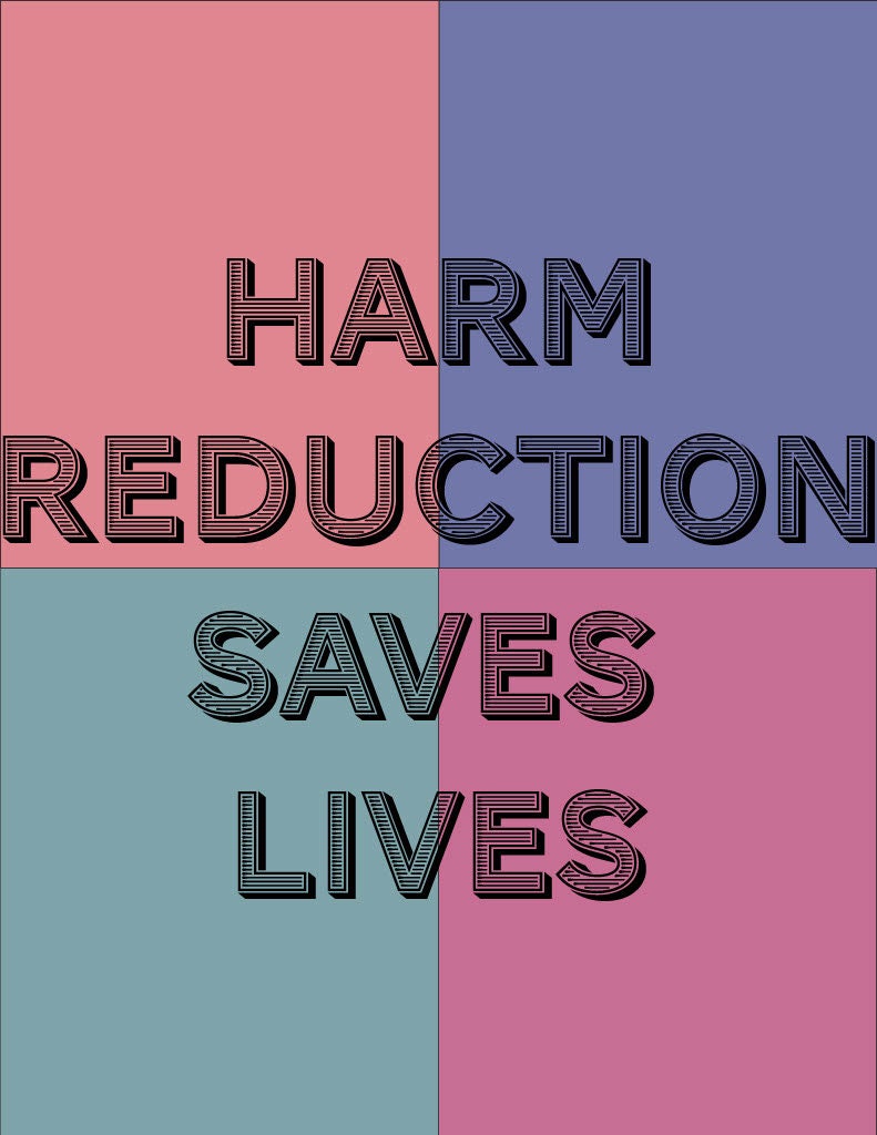 Retro Harm Reduction Saves Lives Digital Download, Downloadable Art ...
