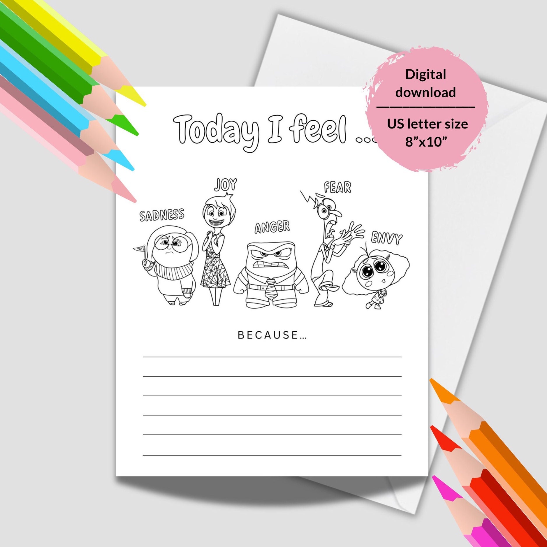 Inside Out 2 Coloring Pages. Inside Out Coloring. Vice Versa Livres à ...