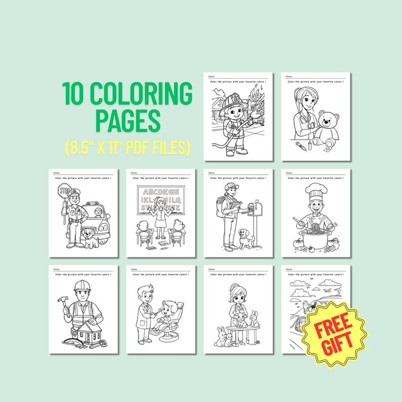 Community Helpers Worksheets for Kids | Professions Activities ...