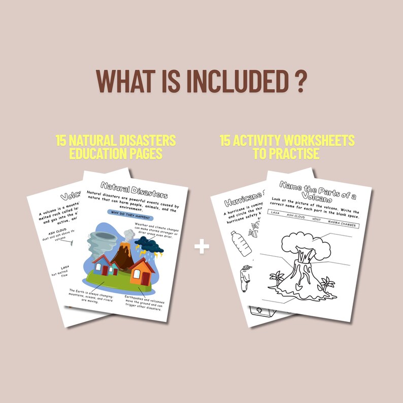 Natural Disasters Science Worksheets for Kids – 30 Educational ...
