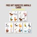 Domestic Animals Matching Game | Farm Animal Preschool Printable ...