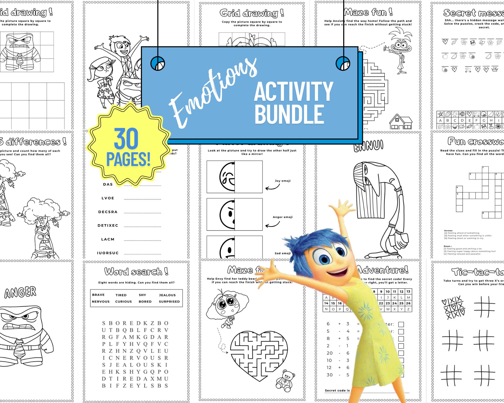 Inside Out 2 Coloring Pages. Inside Out Coloring. Inside Out Sheet ...