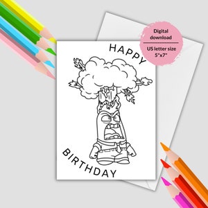 Inside Out 2 Birthday Coloring Pages. Inside Out Coloring. Vice Versa ...