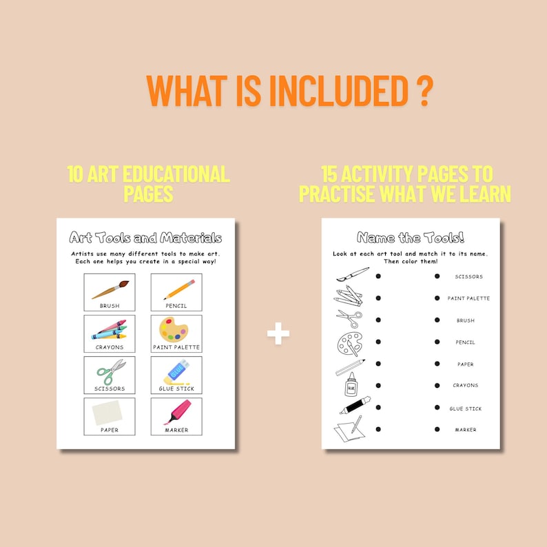 Art Education Worksheets for Kids | Printable Art Activity Pack | 25 ...