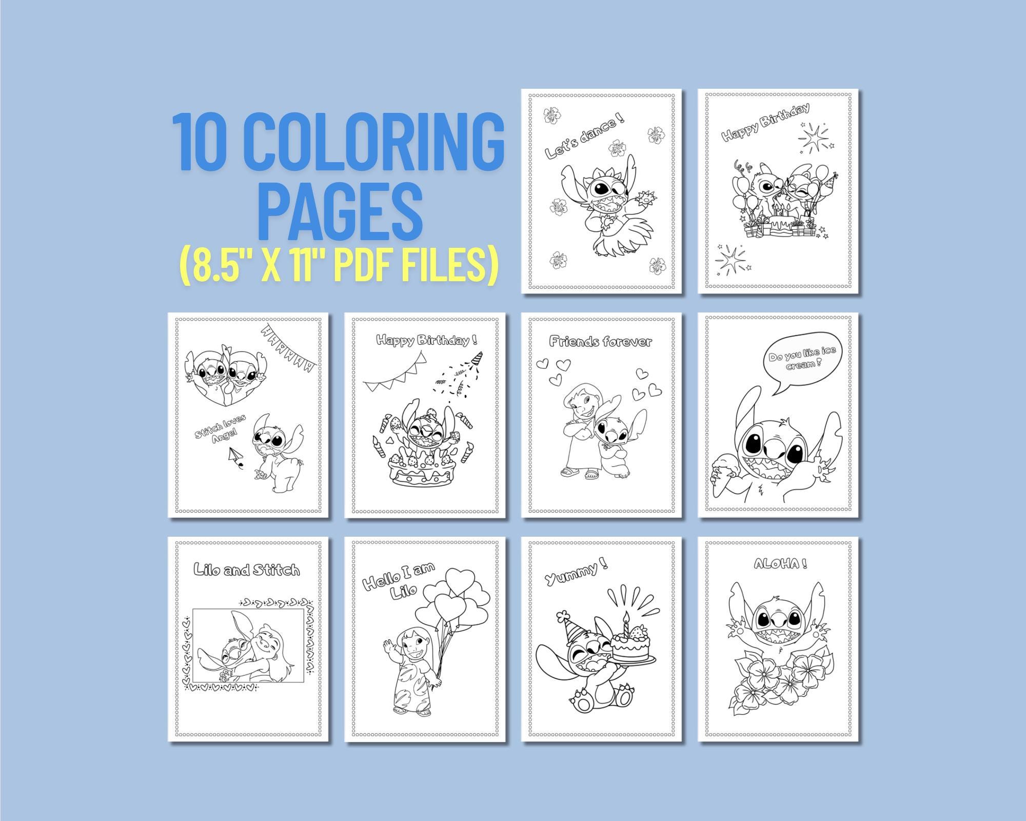 Lilo and Stitch Activity Pages. Stitch School Activity for Kids ...