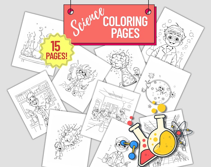 Science Series: Chemistry Coloring Book for Kids - Etsy Canada