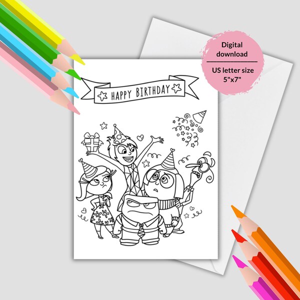 Inside Out 2 Printable Card - Etsy