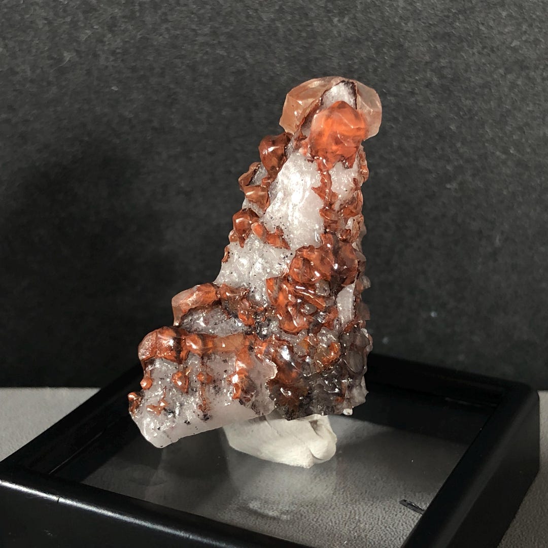 13g Benz Pagoda Calcite Crystal Cluster Specimen Natural Stepped on Dog ...