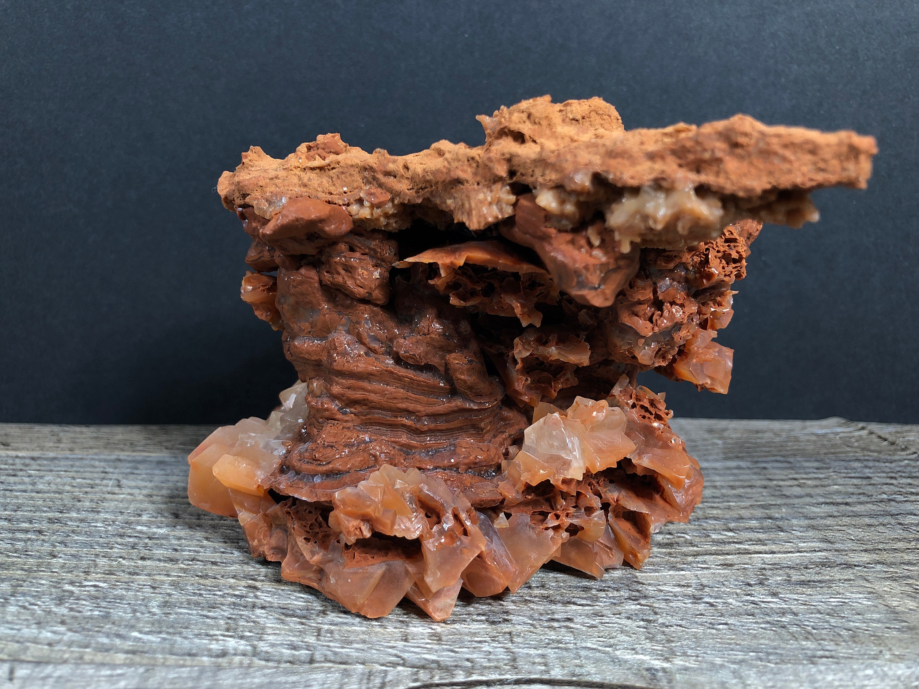 1.20lbs Calcite Stalactite Speleothem Crystal Cluster Mineral Specimen ...
