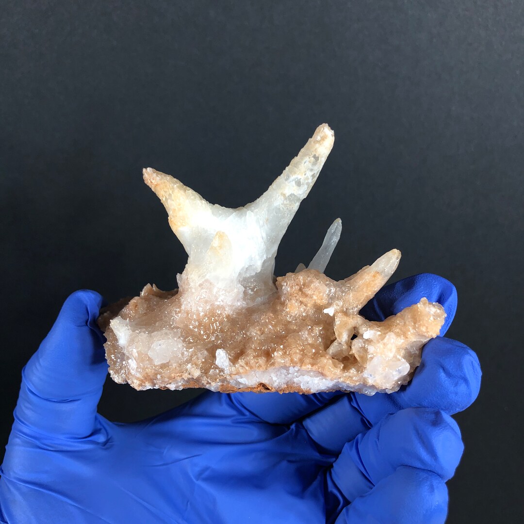 144g Calcite Stalactite Speleothem Crystal Cluster Mineral Specimen ...