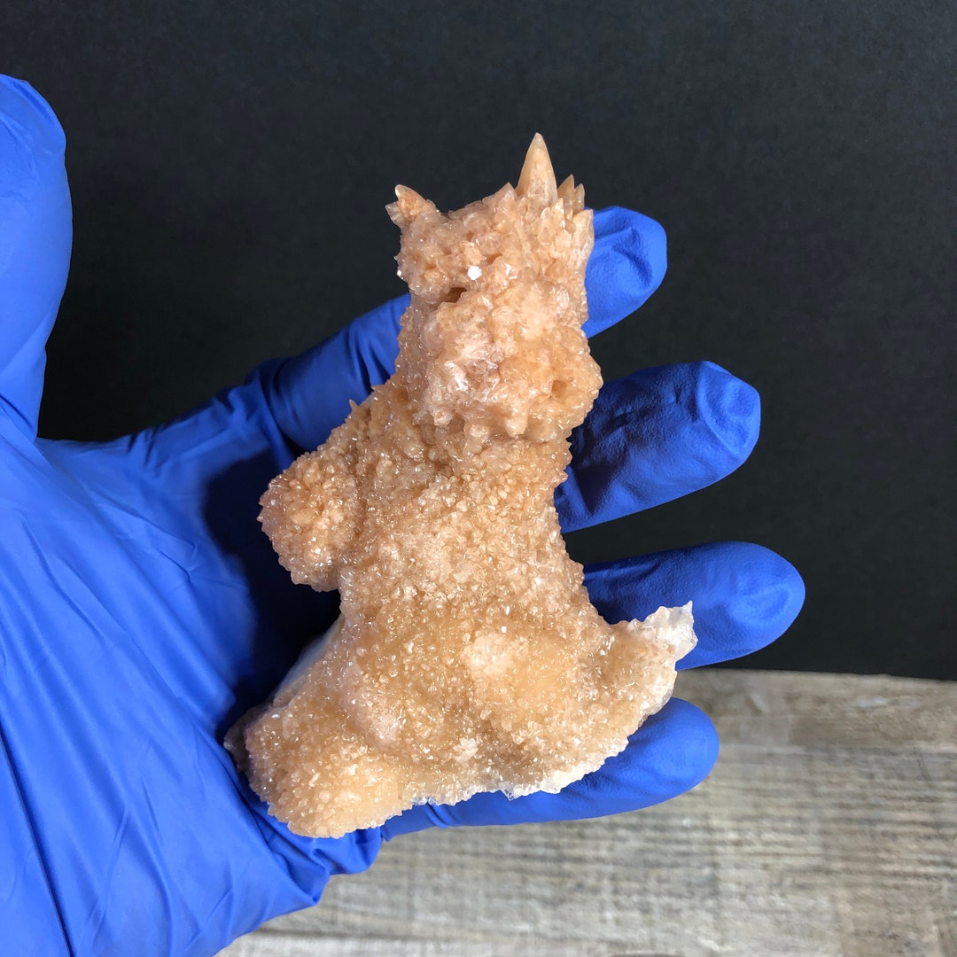 185g Unique Calcite Stalactite Speleothem Dog Tooth Crystal Cluster ...