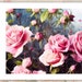Rose Garden Digital Paper, Printable Paper, Pink Roses Background ...