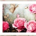Rose Garden Digital Paper, Printable Paper, Pink Roses Background ...