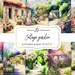 Cottage Garden Digital Paper, Printable Paper, Flower Garden Background ...