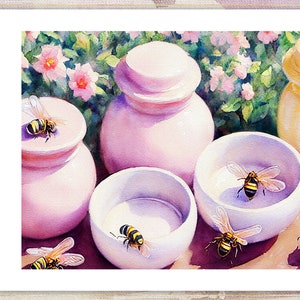 Purple Honey Digital Paper, Printable Paper, Honey Bee Background ...