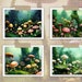 Forest Mushrooms Digital Paper, Printable Paper, Fantasy Forest, Fairy ...