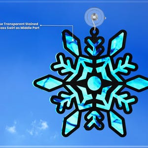 Snowflake Suncatcher Svg - Part 2 | Winter Laser Ornament Suncatcher ...