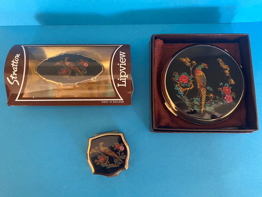Stratton Vintage Pheasant, Design Powder, Compact Lipview, Lipstick ...
