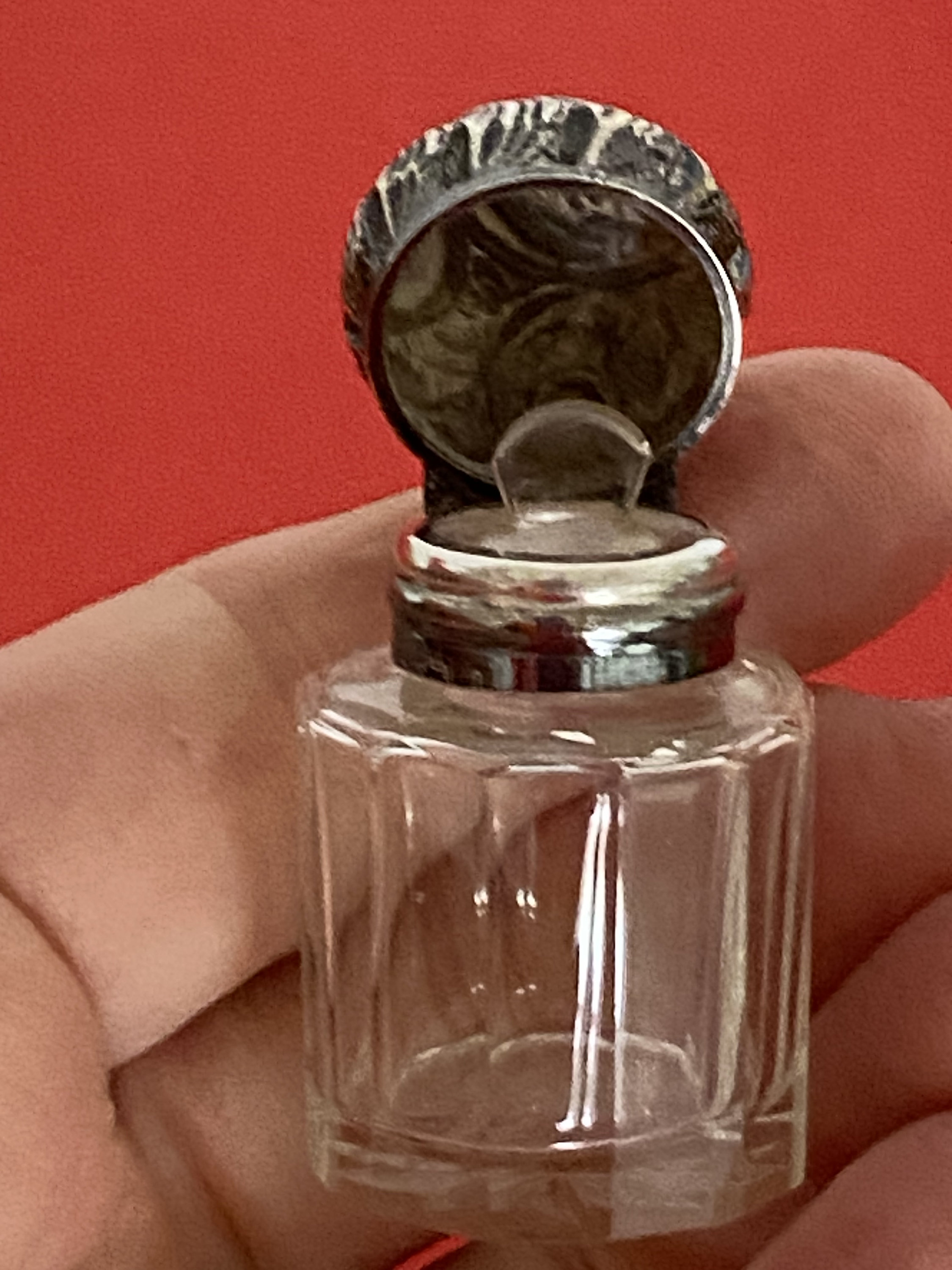 Antique Miniature Glass Perfume Bottle and Stopper With a - Etsy