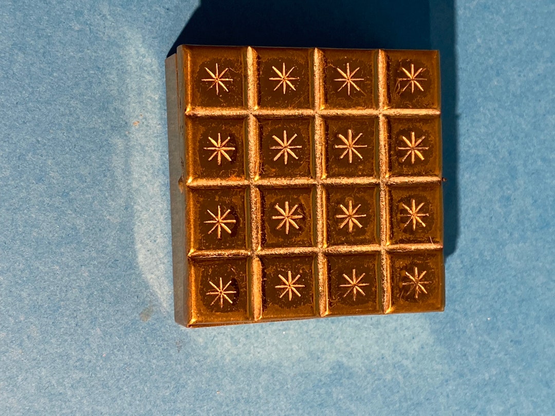 Vintage Mascot Pill Container Mid Century Made of Brass Excellent Hinge ...