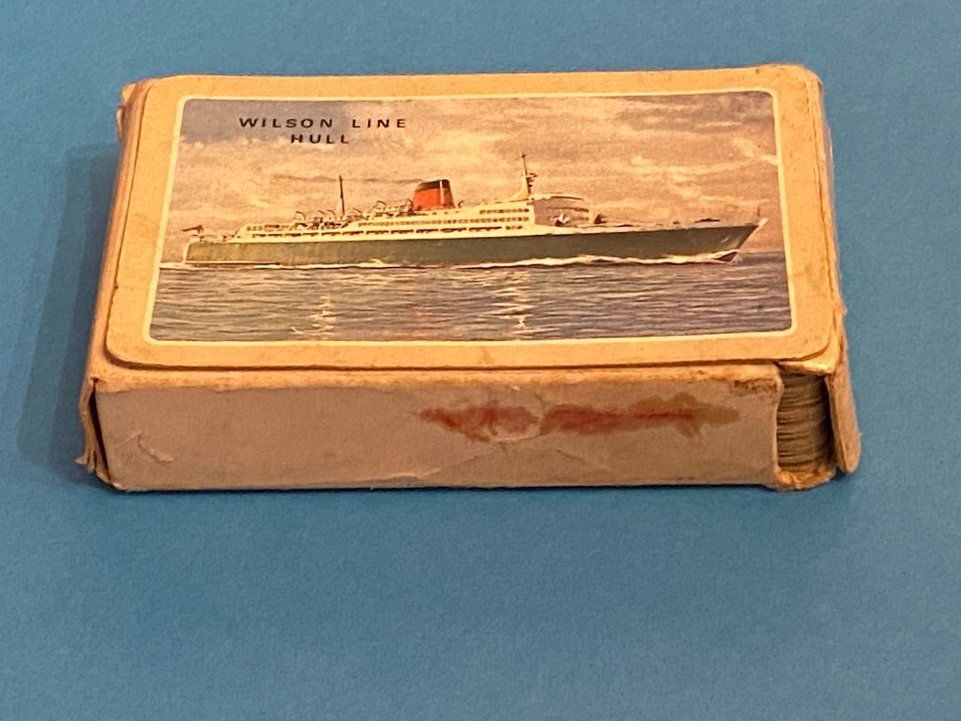 Vintage Wilson Line Hull Pack of Playing Cards - Etsy