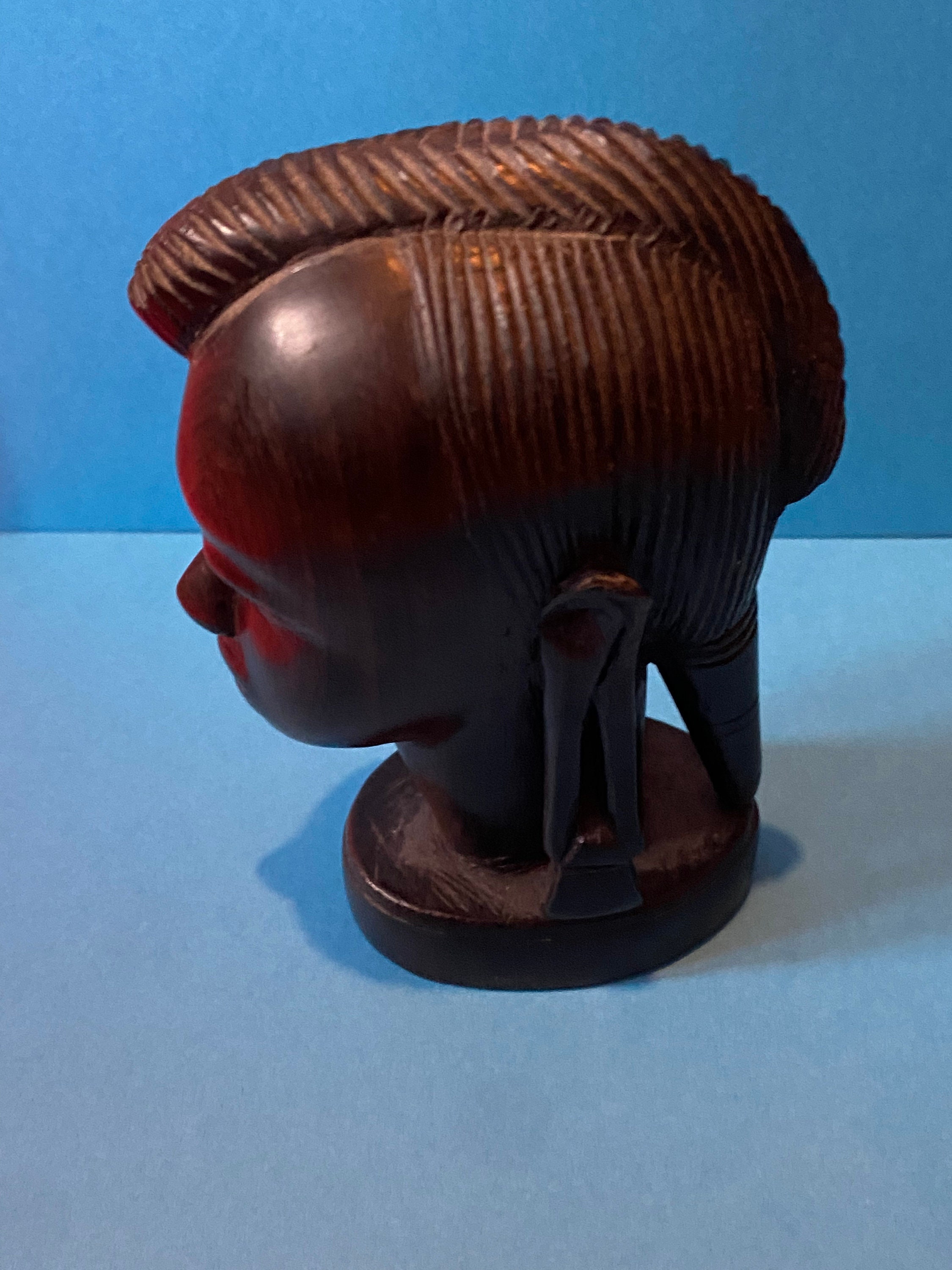Vintage African Tribal Wooden Carving From Tanganyika, Beautiful ...