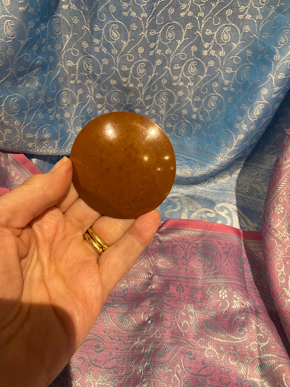 Very rare 1930s brown Bakelite powder contact with or… - Gem