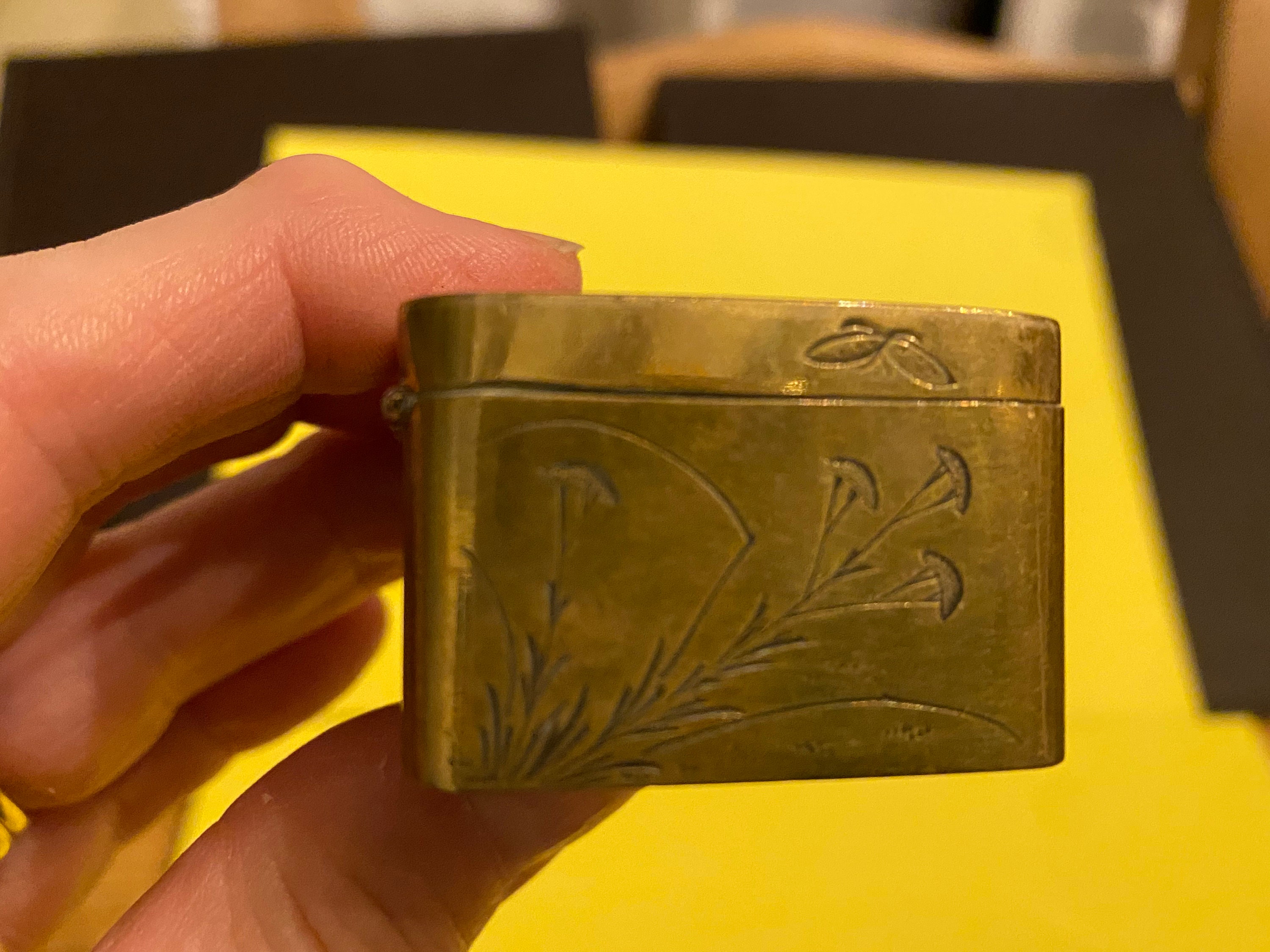 Antique Brass or Bronze Japanese Snuff Box - Etsy Australia