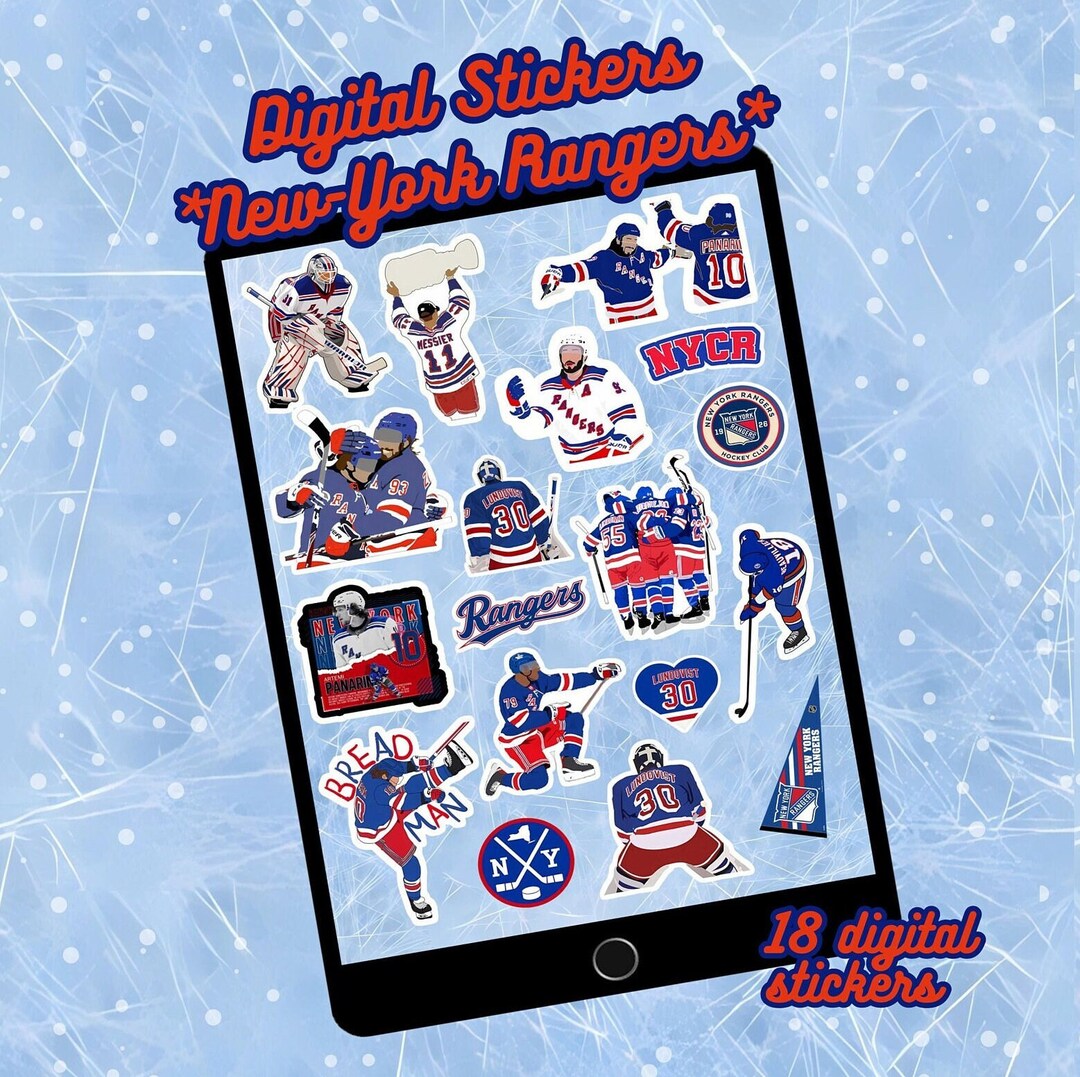 New-york Rangers • Hockey Team • Digital Stickers • New York - Etsy