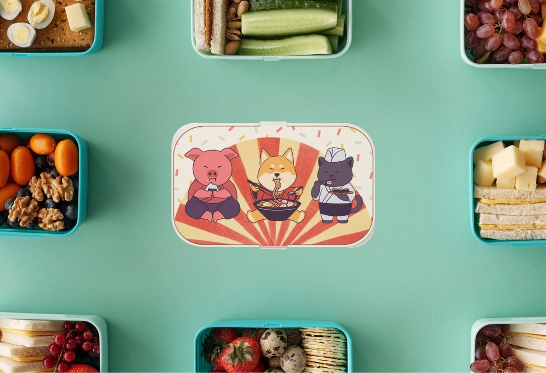 Anime Bento Box - Adorable Cats, Dogs and Pigs Devour Delicious Sushi ...